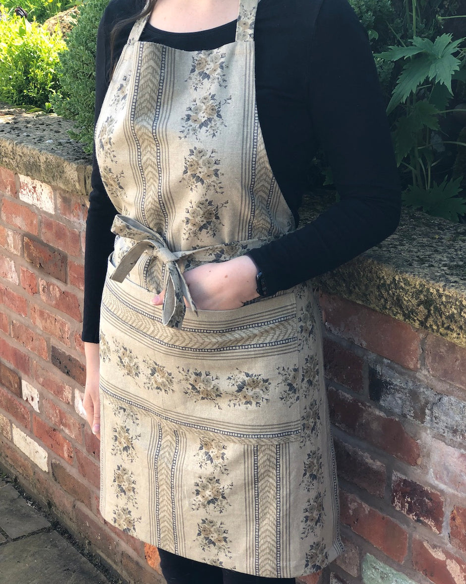 Handmade Kitchen Linen Aprons With Pockets | Walk Mill Textiles